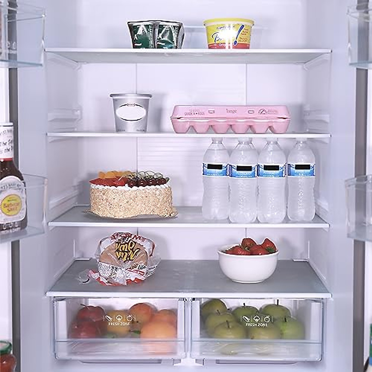 West Bend Frost Free French Door Refrigerator, 17.5-Cu.Ft, Metallic