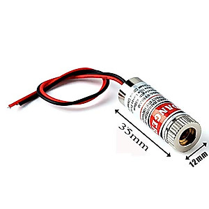 Red line laser module Industrial Laser Group Module adjustable focal length (cross-2packs)