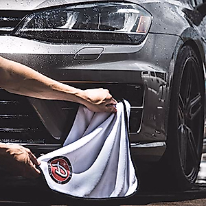 Adam's Mini Plush Drying Towel (Single) - Microfiber Cleaning Cloth for Car Detailing, Drying, & Car Wash | Soft Rag Towel Won't Scratch Paint | Wax Auto Kit Glass Cleaner Supplies