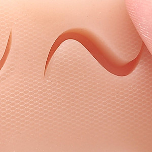 Medarchitect Upgraded Suture Practice Pad Reusable Silicone Medical Training Skin Model with 19 Pre-Cut Wounds for Medical Practice Suturing Medical Student Training Education Course