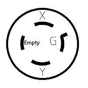 Parkworld 60035 Power Adapter Cord 4-Prong Generator 20A Locking L14-20 Male Plug to Twist Lock 30 AMP L6-30 Female Receptacle