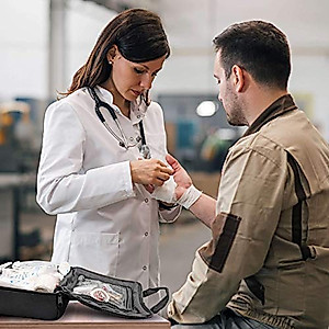 Professional 300 Piece (40 Unique Items) First Aid Kit | Emergency Medical Kits | Home, Business, Camping, Car, Office, Travel, Vehicle, Kids, Boat, Survival, Supplies