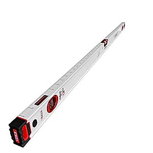 CE Tools 48 Inch Red Edge Level - 4 Foot Level Tool with Shock-Proof Vial, Milled Bottom, and Robust End Caps, Aluminium
