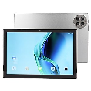 Gugxiom 10.1 Inch Android 11 Tablet, 8GB RAM 128GB ROM,HD Screen, 5G WiFi Dual Band, Kids Content, Smart Switch, 8800mAh (Grey)