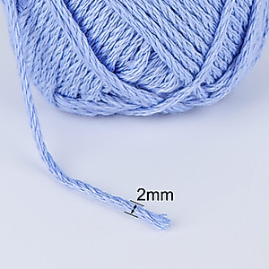 Moon Waves Glow in The Dark Yarn for Crochet Fluorescent Luminous Scrubby Thread Knitting Shining Glowing Yarn for Crocheting Weaving (Grey)