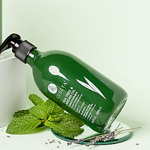 Luseta Tea Tree Oil Conditioner - Natural Anti Dandruff Treatment for Dry and Damaged Hair, Sulfate Free & Safe for Color Treated Hair 16.9oz