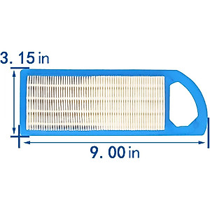 Ewillownm Compatible with 2-pack 697153 Air Filter for Briggs & Stratton 698083 795115 697634 697153 5043 697014 797008 John Deere gy20573 M149171 LA115 LA105 Lawn Mower with 697015 Pre Filter
