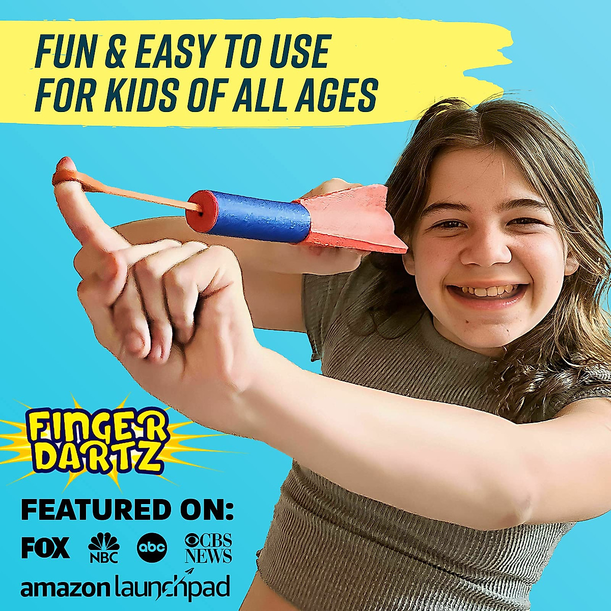 Toy Rocket Launcher for Kids: Best Slingshots for Kids Rocket Toys - Safe Kid Singshot Toy for Boys & Girls - Foam Finger Rockets for Kids Age 6-8 8-12 Easter Gifts & Easter Basket Stuffer