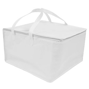 Anneome Cake Insulation Bag Bbq Lunch Thermal Bag Insulated Food Carrier Tote Bags Outdoor Lunch Bag Travel Insulated Bag Heated Pizza Bags Meal Bag Pizza Bag Cloth White