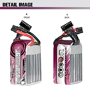 CODDAR 850mAh 6S 22.2V 110C LiPo Battery with XT30 Connector for RC Heli Airplane Quadcopter Helicopter Multi-Motor Hobby DIY Parts,2inch to 3inch FPV, 2inch to 2.5inch CineWhoop