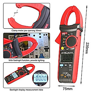 UNI-T UT216C 600A True RMS Digital Clamp Meter Multimeter Auto Range with Freque