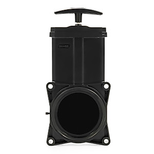 Camco RV Replacement Waste Valve with Handle - Features Durable Plastic Handle & 3-Inch Diameter Valve Opening (39513)