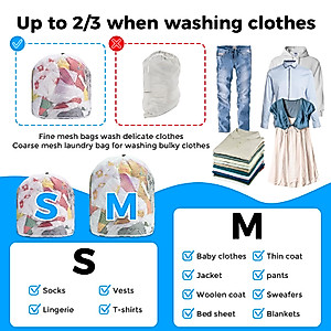 2Pcs Large Mesh Laundry Bags,Machine Washable Drawstring Design Mesh Wash Bags Big Laundry Bags for Laundry Storage for Home Dorm Hotel Travel Use,20x23inch, 23x31inch
