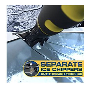 Rain-X 26" Ergo Snow Brush with Ice Scraper Tool, Black & Yellow, 1PK,