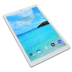 fannay 10.1 Inch HD Tablet, Support 4G Call, 6000mAh HD Tablet, USB C Port, Octa Core Processor, US Plug 100-240V for Study and Entertainment (Silver)