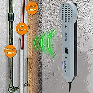 Yankok [200EP Tone Probe w/ 77HP Generator Kit] Inductive Amplifier Wire Cable Tracer to Locate Single Conductors and Cables Integrated LED Flashlight (Includes Headset Jack and User Manual)