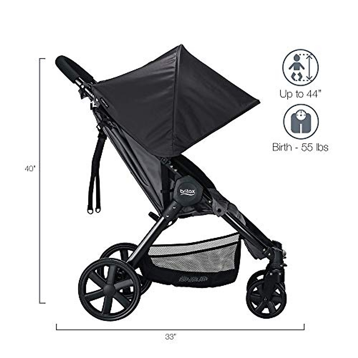 Britax Pathway Lightweight Stroller, Sketch