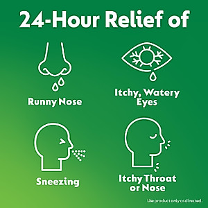 Zyrtec 24 Hour Allergy Relief Tablets, Indoor & Outdoor Allergy Medicine with 10 mg Cetirizine HCl Antihistamine for Allergies, Bundle of one, 30 ct Bottle & Three,1 ct Travel Packs