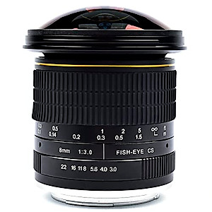 [Upgrade] Lightdow 8mm f/3.0 Aspherical MC Fisheye Lens for Canon EOS 1200D 760D 750D 700D 750D 600D 80D 70D 60D 77D Rebel T7i T6i T6s T6 T5i T5 T4i T3i SL2 Cameras