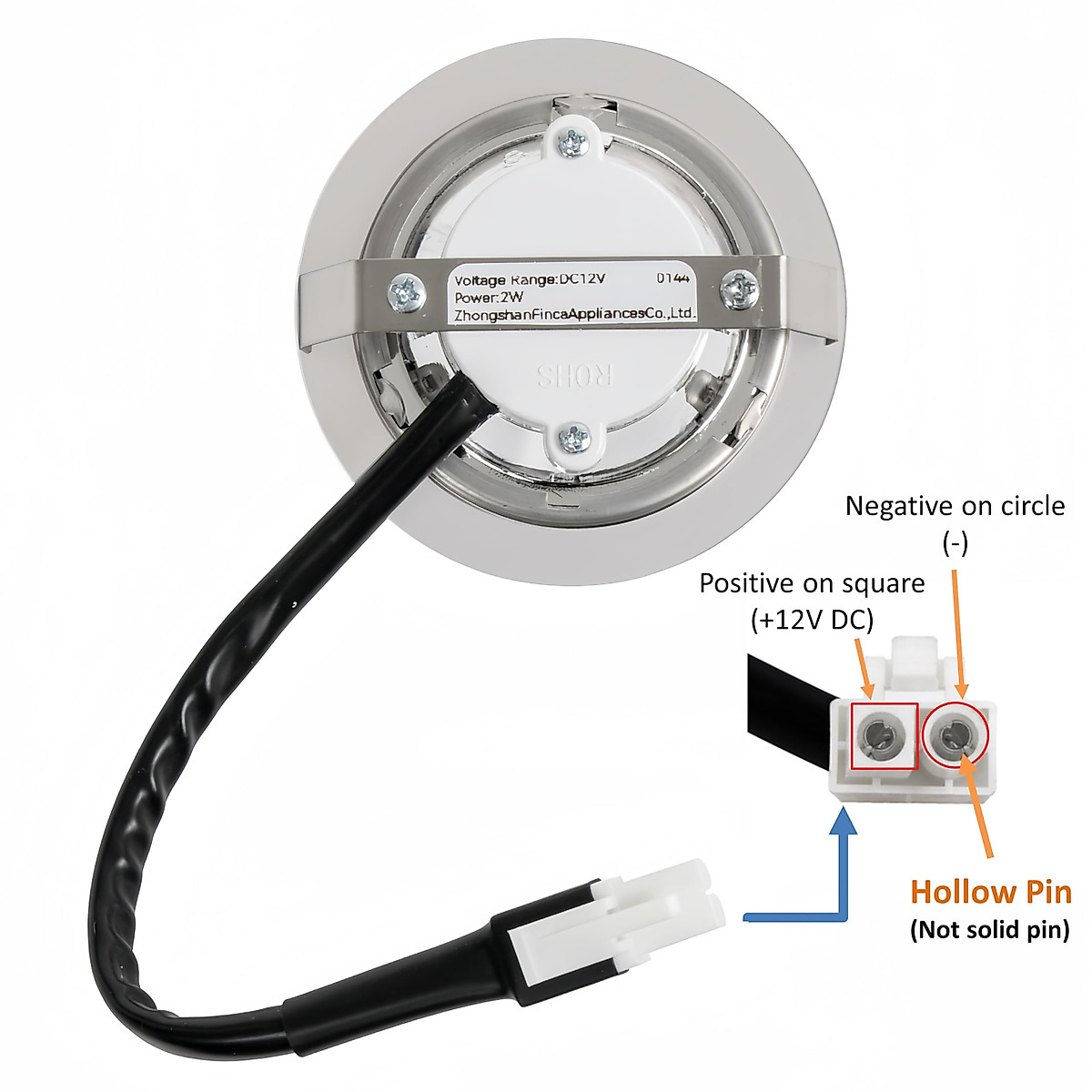 Awoco LED Light Bulbs Replacement for Range Hoods - 12V DC, 2W, Cooker Hood led Light Bulbs with 3000K Warm Yellow (Pack of 2)