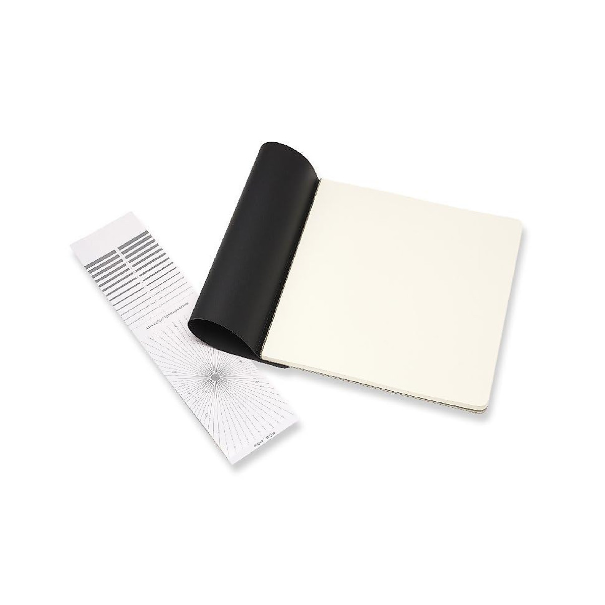 Moleskine Art Sketch Pad, Soft Cover, Square (7.5" x 7.5") Plain/Blank, Black, 48 Pages