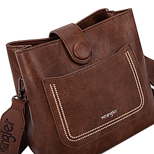 Wrangler Vintage Crossbody Purses for Women Purses and Handbags for Gift WG114-110BR