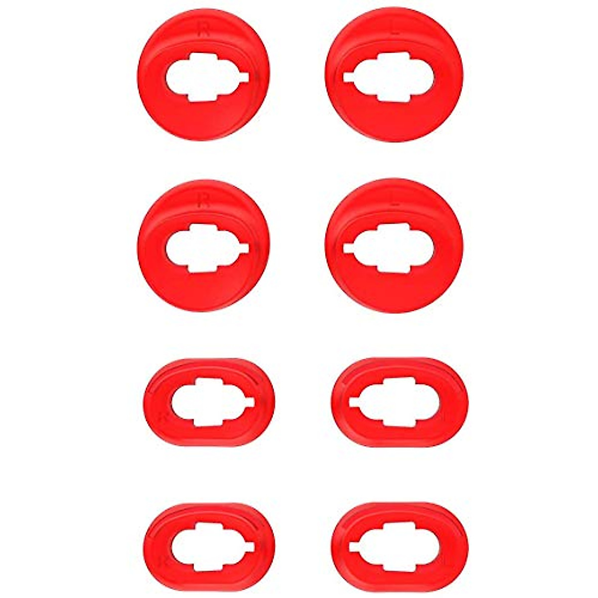 BLUEWALL Wing Tips Eartips Ear Adapter for Galaxy Buds Live SM-R180 Headphones, Soft Eartips Adapter for Galaxy Buds Live SM-R180, Design, S/L Size, 4 Pairs, Red