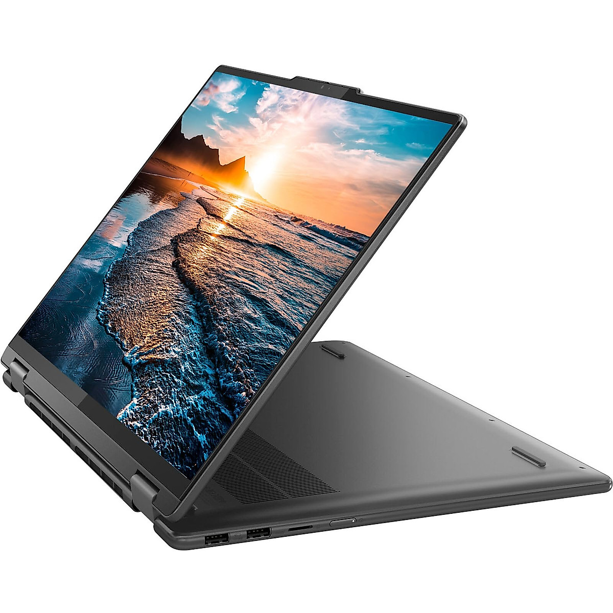 Lenovo Yoga 7i 16 Inch 2 in 1 Business Laptop, WUXGA FHD Touchscreen, 13th Gen Intel i7-1355U, 16GB DDR5 RAM, 512GB SSD, Windows 11 Pro, Intel Iris Xe Graphics, Backlit Keyboard, Grey, TDU