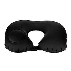 Portable U Neck Pillow Inflatable Travel Neck Pillow for Sleep Baby Car Seat Neck Support Pillow Cushion Headrest Head Protection for Airplane Train Pushchair Stroller Lightweight Washable