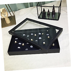 BESTOYARD 2pcs 100 Jewelry Storage Organizer Jewelry Trays for Drawers Jewelery Organizer Ring Tray Earring Display Case Jewelry Organizer Trays for Pallet Storage Box Earrings Display Tray