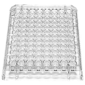 Caplugs Evergreen 222-8052-R1K Sterile 96-Well Microplates with Round (U) Bottoms. Polystyrene, Natural, Box pack (Pack of 100)