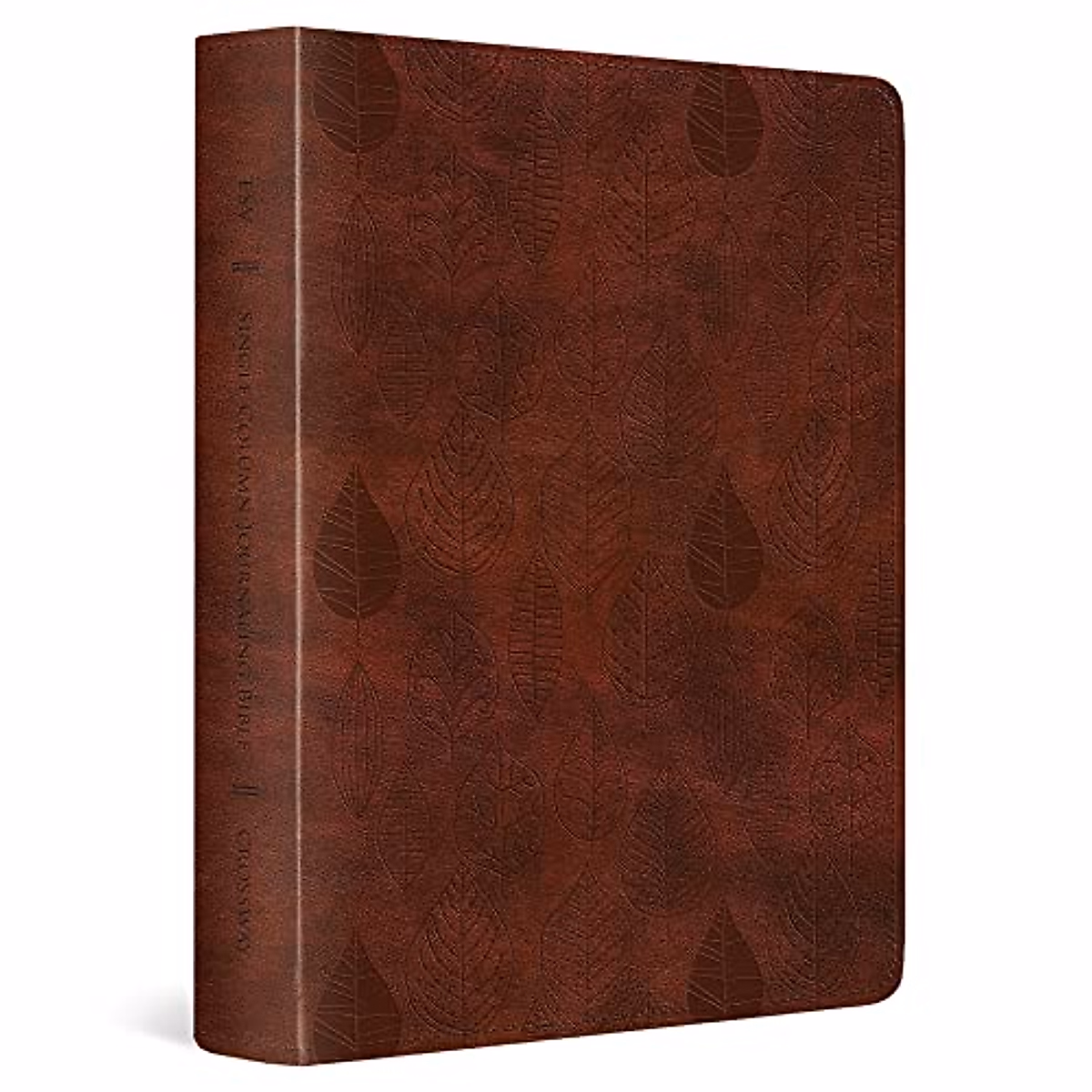 ESV Single Column Journaling Bible (TruTone, Chestnut, Leaves Design)