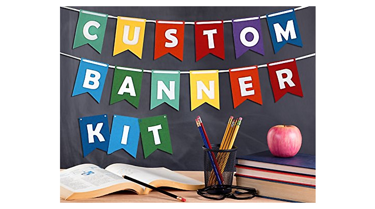 Decomod Custom Felt Banner Kit | Rainbow Party Decor