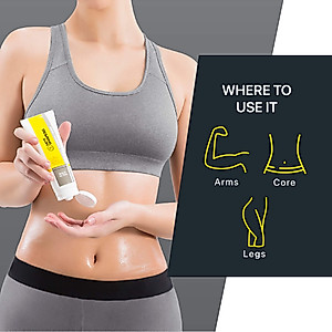 Hot Shapers Slimming Gel –Sweat Cream for Firming and Workout Muscle Recovery – Skin Tightening Lotion for the Body and Tummy Tuck