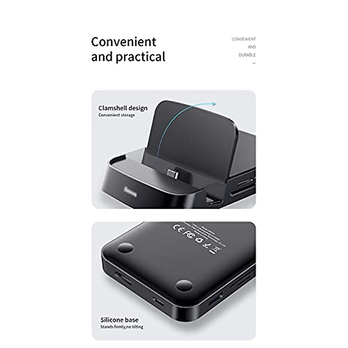 SLSFJLKJ 7 in 1 USB Type C Hub Docking Station USB-C to HDMI USB 3.0 HUB SD TF Card PD Adapter