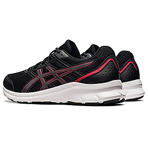 ASICS Men's Jolt 3 Running Shoes, 9.5, Black/Electric RED