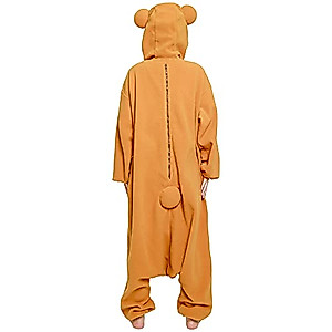 SAZAC San-X Licensed Rilakkuma Kigurumi - Onesie Jumpsuit Halloween Costume (Adults)
