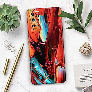 DesignSkinz Blurred Abstract Flow V1 Protective Vinyl Decal Wrap Skin Cover Compatible with The Samsung Galaxy S20 (Screen Trim & Back Glass Skin)