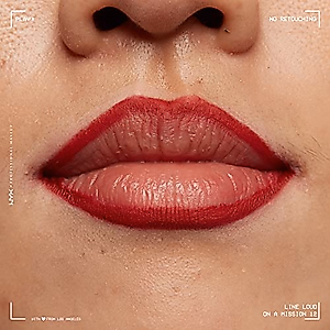 NYX PROFESSIONAL MAKEUP Line Loud Lip Liner, Longwear and Pigmented Lip Pencil with Jojoba Oil & Vitamin E - On A Mission (Blue Red)