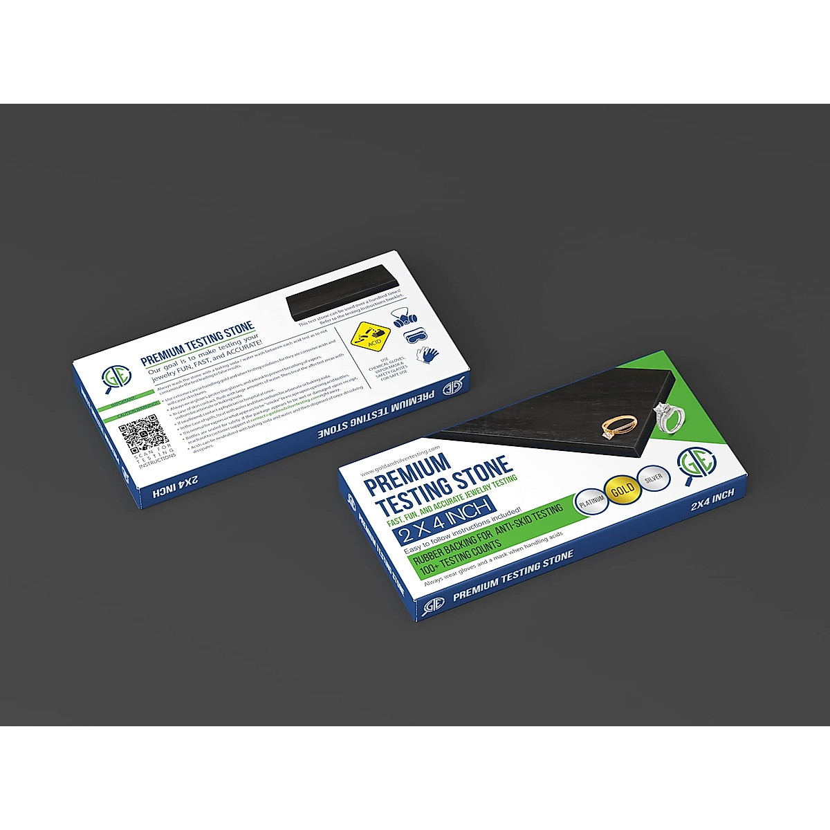 Gold/Silver Test Acid Tester Kit 10k 14k .999 .925 Sterling Testing Stone Detect Precious Metals Oro