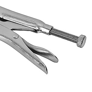 KEILEOHO 6 Pack 11 Inches C Clamp Locking Pliers with Swivel Pads, Heavy-Duty Locking Pliers, Woodworking Clamps Set, Adjustable Nickel Plated C Pliers