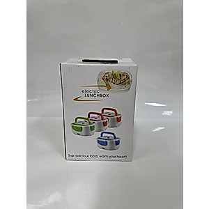 Adocfan Electric Lunch Box Food Heater 100W,3 in 1 Portable Heated Lunch Box for Car Truck Home Work Adults Food Heating,1.5L Removable Stainless Steel Container,110V/12V/24V（No Bag）