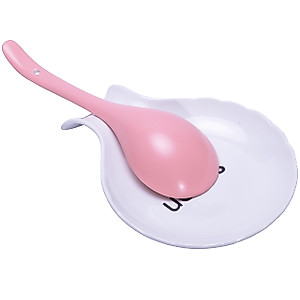 XANADU Ceramic Spoon Rest for Kitchen Counter | Cooking Spoon Holder for Stove Top | Countertop Spoon Rest for Spatulas,Ladles, Tongs & More, White