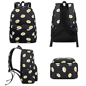 Esfoxes Daisy Girls Backpack for Elementary Middle School, Kids Teens School Bag Women College Bookbag Laptop Backpacks