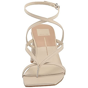 Dolce Vita Women's PAROO Heeled Sandal, Ivory Leather, 8