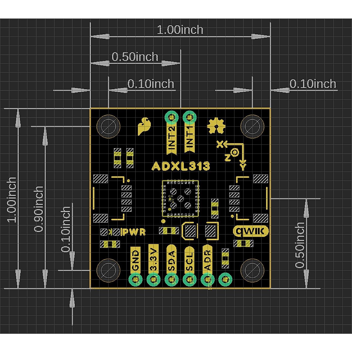 SparkFun Triple Axis Digital Accelerometer Breakout - ADXL313 (Qwiic) - Low Cost Low Power Up to 13-bit resolution-3-axis Accelerometer w/a 32-Level FIFO Stack Capable of Measuring up to ±4g