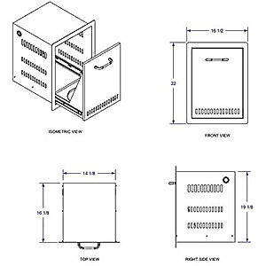 AMS BULL grill 30" Outlaw BBQ Grill with BULL single Side Burner, 30" Double Doors, Single Drawer, Trash/Propane Drawer, Refrigerator and FREE 5in1 BBQ Tools (Liquid Propane) FREE Bio-Ethanol Table-top Fire pit