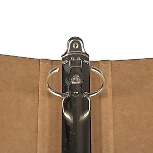 JAM PAPER Kraft 1 inch Binder - Natural Recycled Kraft 3 Ring Binder - Sold Individually