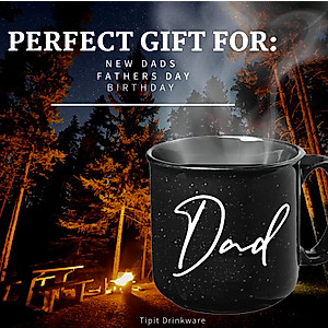 Mom Dad Campfire Mug Set - New Parents Couples Gifts - Pregnancy Announcement - Gift Ideas for Expecting Parents - Top Mom and Dad Gift Set for New Parents - Baby Shower