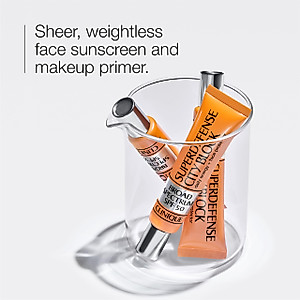 Clinique Superdefense City Block Oil Free Broad Spectrum SPF 50 Daily Energy + Face Protector | Sheer, Weightless Makeup Primer + Sunscreen, 1.4 Fl Oz